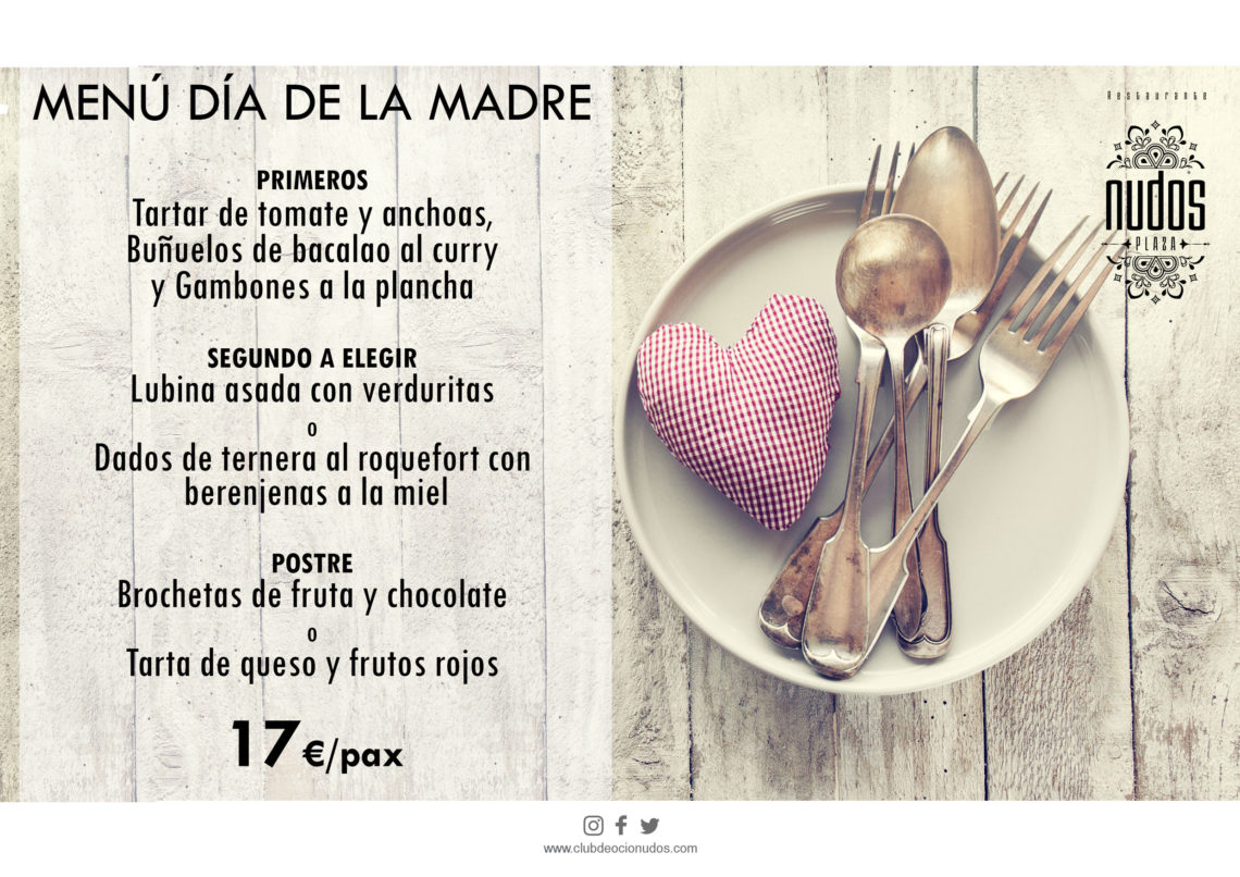 Menú especial Día de la Madre – Nudos